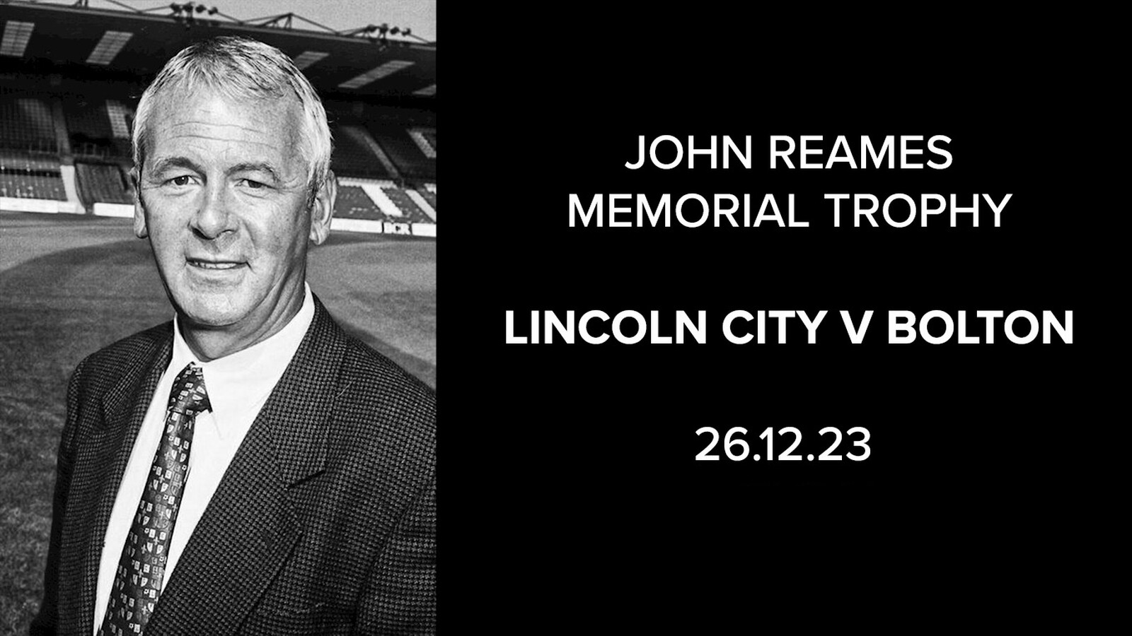 John Reames memorial trophy presented at Bolton fixture | Lincoln City ...
