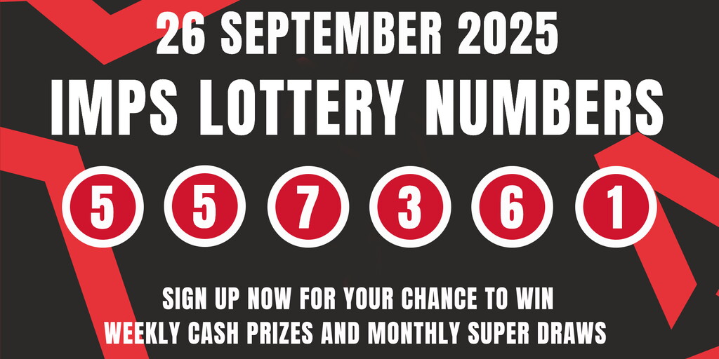 Imps lottery winning number | 26/09/25 | Lincoln City Football Club